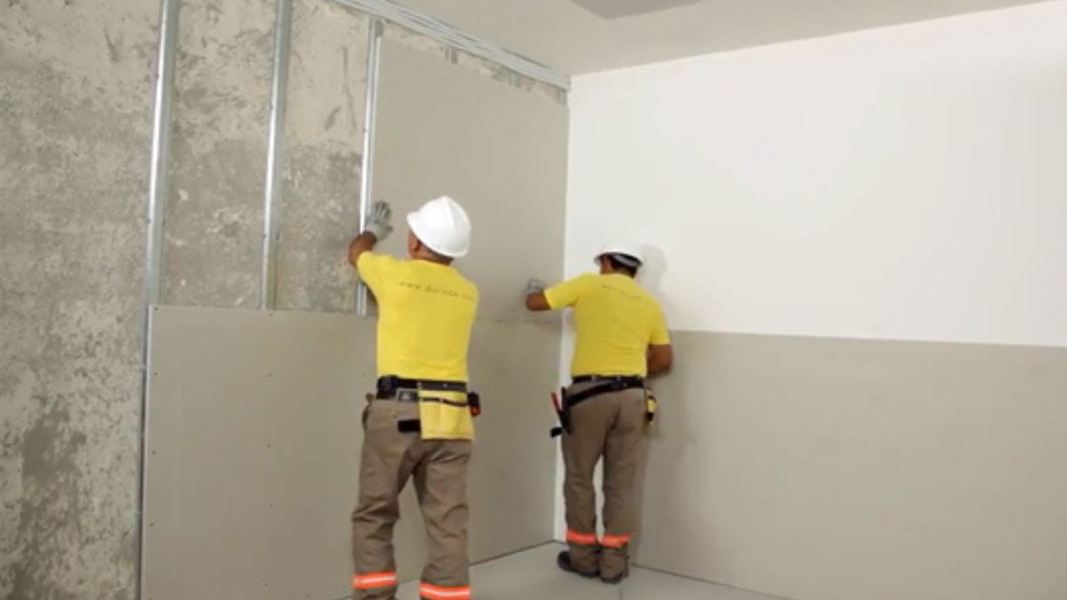 Usando Placas De Yeso Para Las Paredes TABIQUERÍA SECA: LO QUE HAY