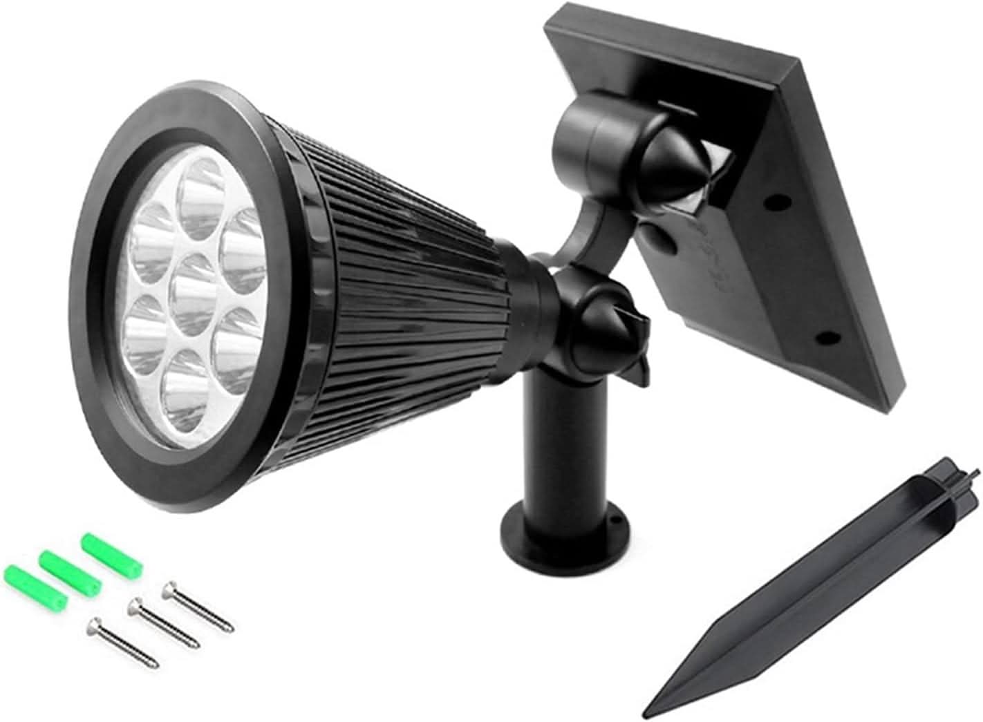 Luz para Jardín Solar 7 LEDS Ip65 con Panel Solar