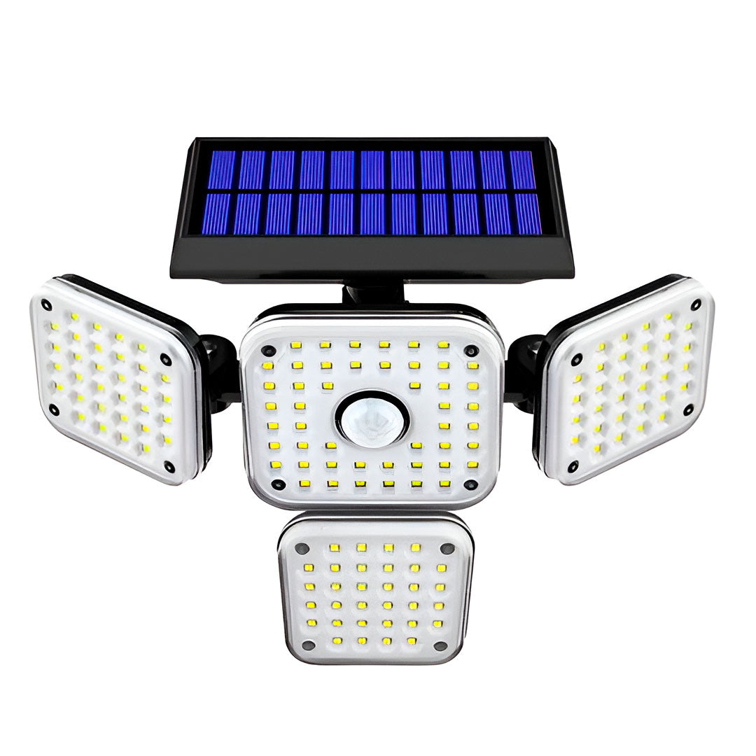 Foco con Panel Solar con 4 Focos Extensible